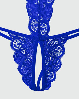 Bow Decor Cutout Backless Crotchless Lace Crotchless Teddy – AvocadoMall